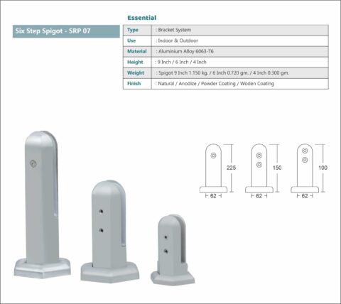 Six Step Spigot – SRP 07 – extreorailsystems.com